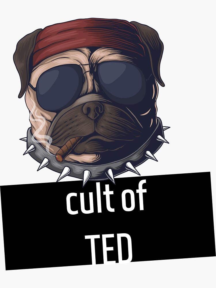 "Cult of Ted Sticker" Sticker for Sale by zakstore12 | Redbubble