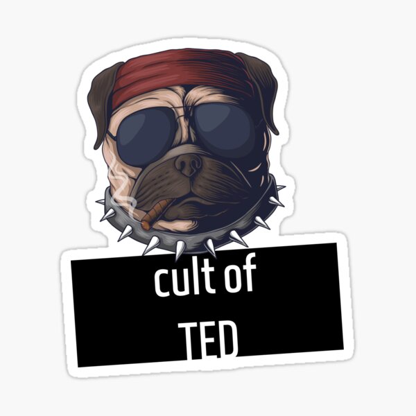 "Cult of Ted Sticker" Sticker for Sale by zakstore12 | Redbubble