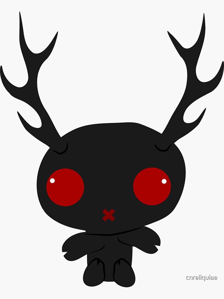 "Chibi Wendigo" Sticker by cnreliquiae | Redbubble