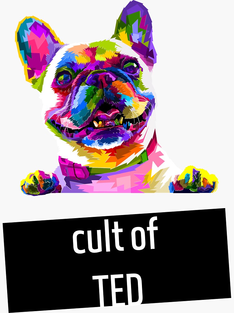 "Cult of Ted Sticker" Sticker for Sale by zakstore12 | Redbubble