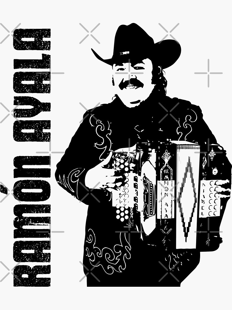 "Ramón Ayala singer art" Sticker for Sale by Saxon-Campbell | Redbubble