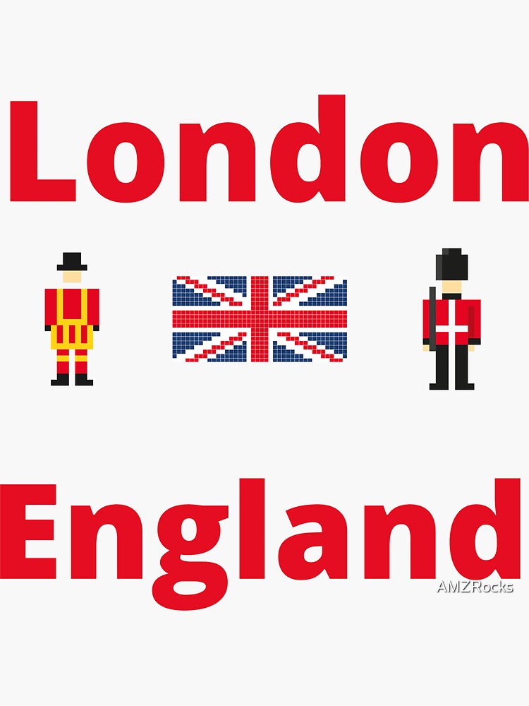 "London England Royal Protection" Sticker for Sale by AMZRocks | Redbubble