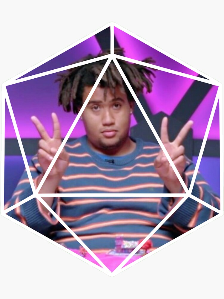 "Lou Wilson D20 Dice Design" Sticker for Sale by GrippersForGod | Redbubble