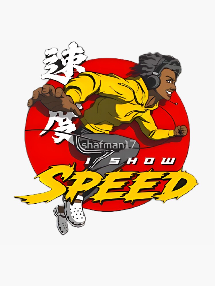 "ishowspeed merch official - fanart " Sticker for Sale by shafman17 ...