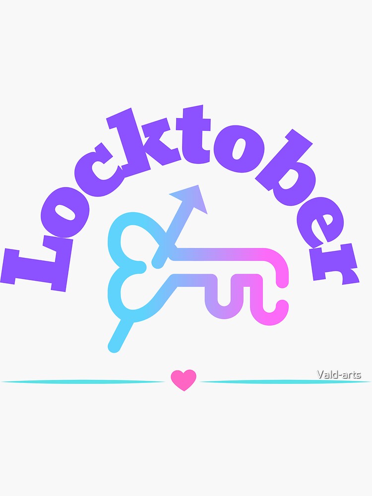 "chastity locktober" Sticker for Sale by Vald-arts | Redbubble