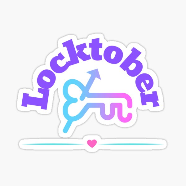 "chastity locktober" Sticker by Vald-arts | Redbubble