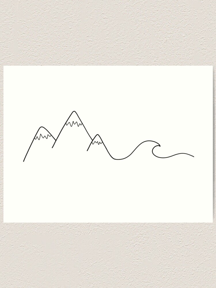 "Mountain Wave" Art Print for Sale by katielavigna | Redbubble