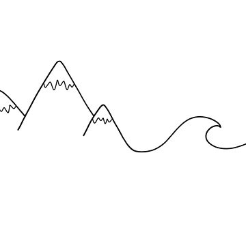 "Mountain Wave" Sticker for Sale by katielavigna | Redbubble