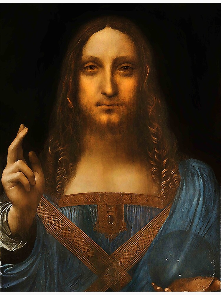 "Jesus Christ, Salvator Mundi, Leonardo da Vinci" Poster for Sale by ...