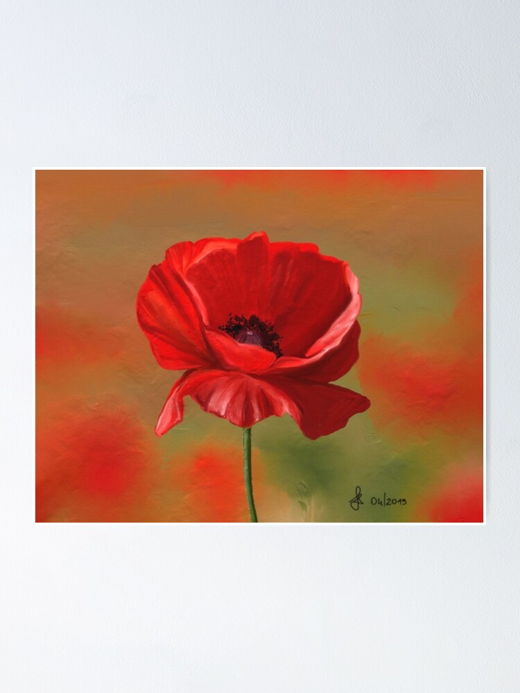 "Poppy" Poster for Sale by Saryetta | Redbubble