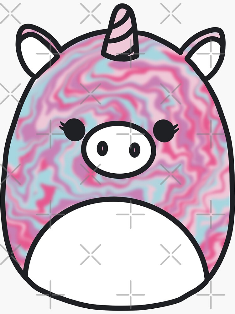 "Lola the Unicorn Squishmallow" Sticker for Sale by jocelynakemi ...