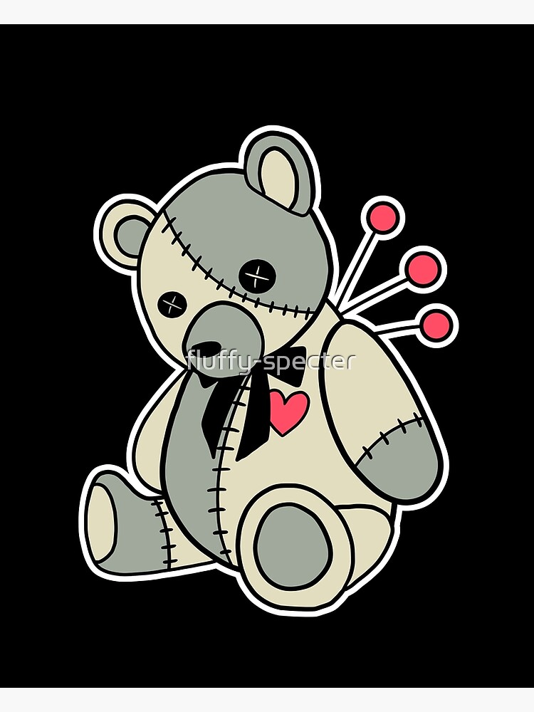 "Voodoo Teddy Bear" Poster for Sale by fluffy-specter | Redbubble
