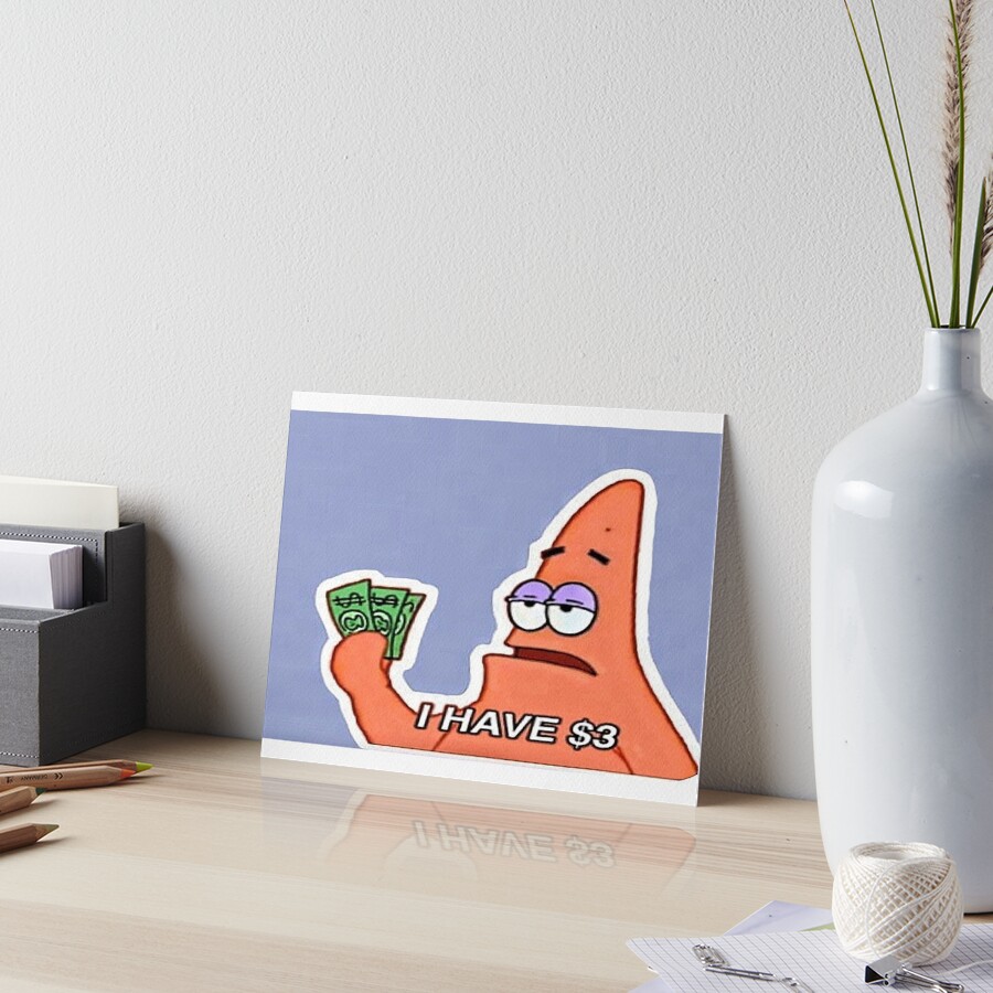 "patrick star meme" Art Board Print for Sale by karlaminev2 | Redbubble
