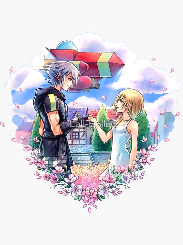 "Riku and Namine KH3 Ending" Sticker for Sale by Lali-Holley | Redbubble