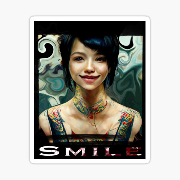 "Smile Chinese scary smile " Sticker for Sale by kMihov | Redbubble