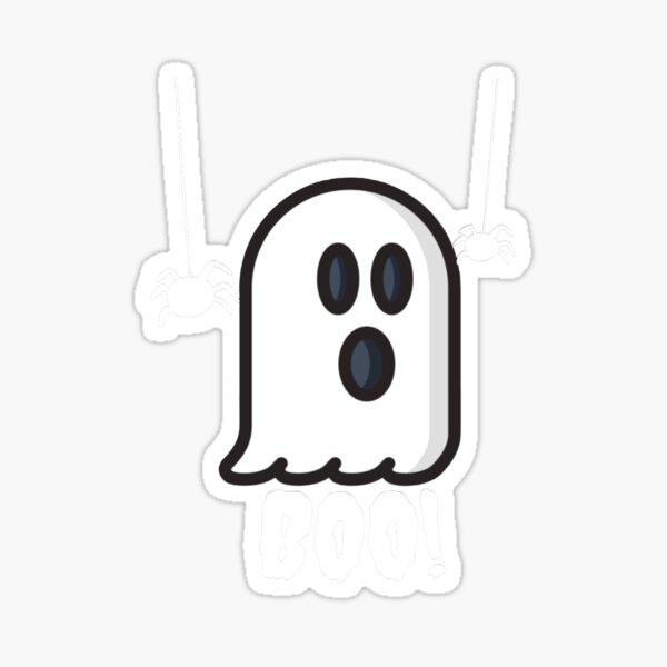 "Spooky little ghost " Sticker for Sale by Rachidsoussi | Redbubble