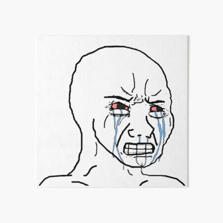 "Angry Cry Meme" Art Board Print by Juanscorner | Redbubble
