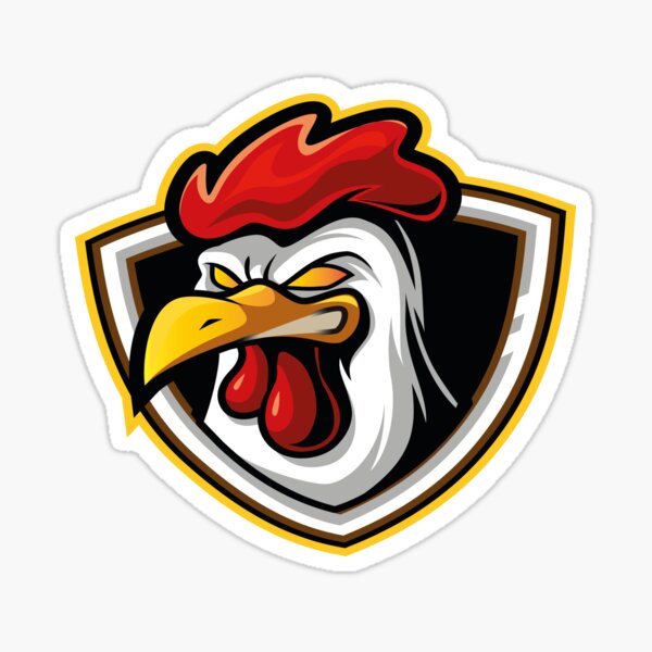 "Angry Chicken Rooster" Sticker for Sale by amrichjimi | Redbubble