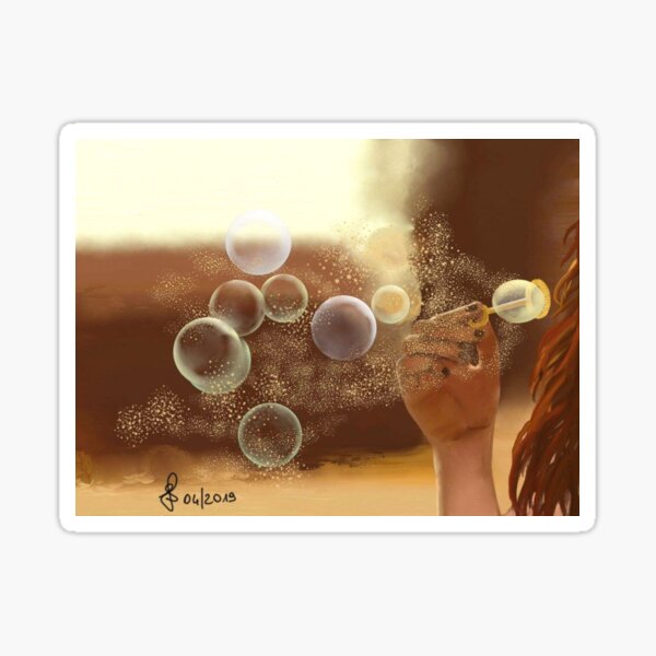 "Soap bubbles" Sticker for Sale by Saryetta | Redbubble