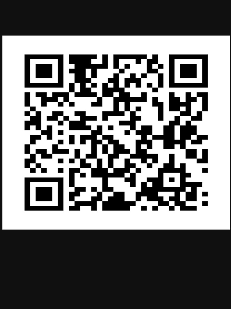 "rickroll qr code sticker" T-shirt for Sale by karlaminev2 | Redbubble ...