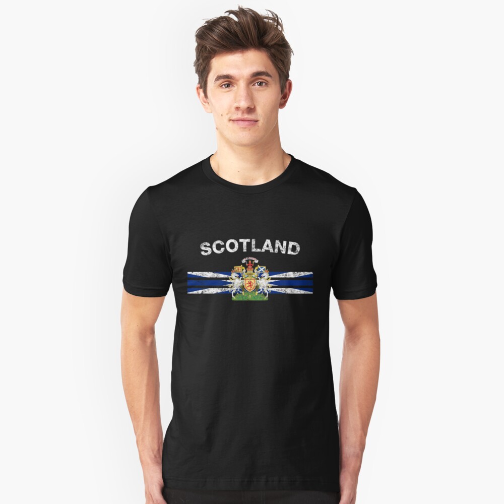 "Scottish Flag Shirt - Scottish Emblem & Scotland Flag Shirt" T-shirt ...