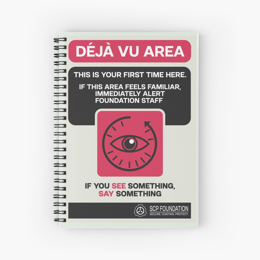 "SCP Déjà Vu Warning" Sticker for Sale by TopCatCabcurr | Redbubble
