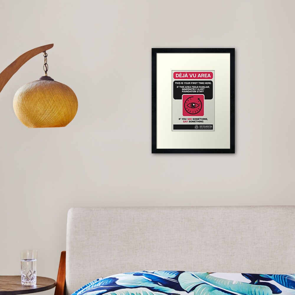 "SCP Déjà Vu Warning" Sticker for Sale by TopCatCabcurr | Redbubble