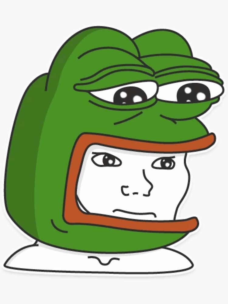 "Fake Sad Pepe Meme" Sticker for Sale by Juanscorner | Redbubble