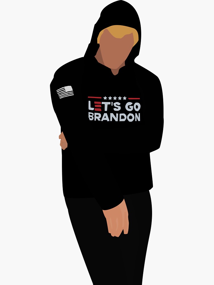 "Let's go Brandon Character Drawing" Sticker for Sale by B-Mccrae ...