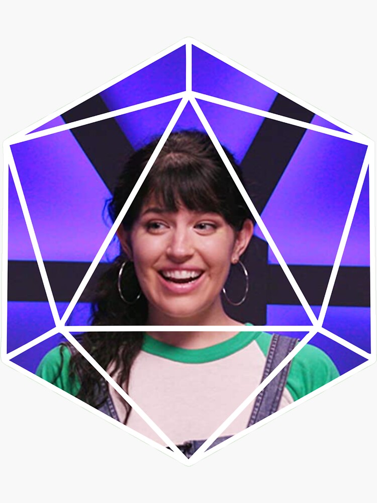 "Emily Axford D20 Dice Design" Sticker for Sale by GrippersForGod ...