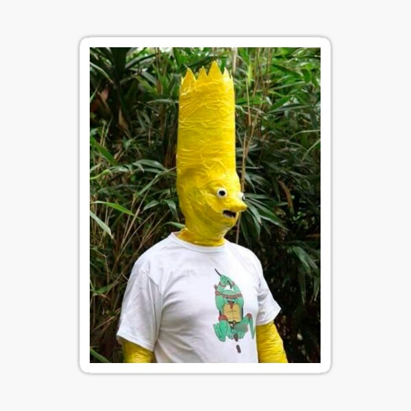 "cursed bart" Sticker for Sale by meme-stuff | Redbubble
