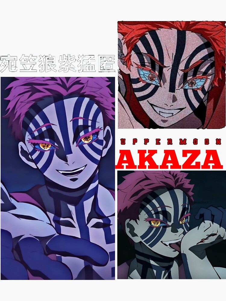 "Akaza" Sticker for Sale by sunwukong-sage | Redbubble