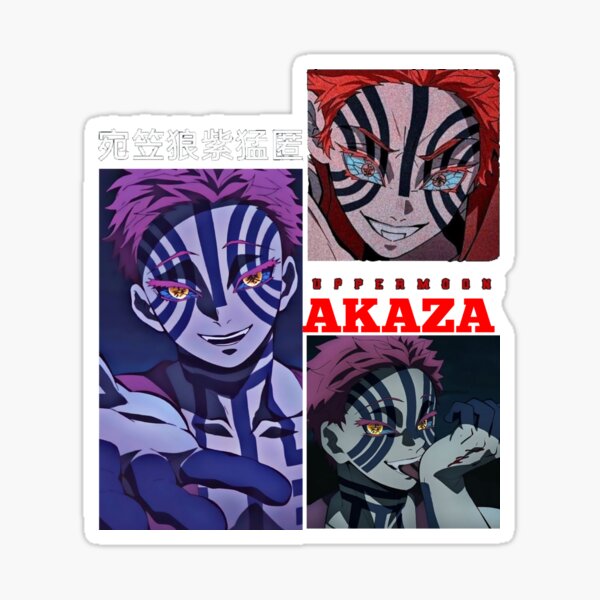 "Akaza" Sticker for Sale by sunwukong-sage | Redbubble