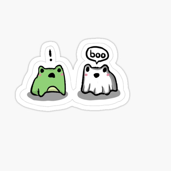"frog gets spook" Sticker for Sale by faitheist | Redbubble