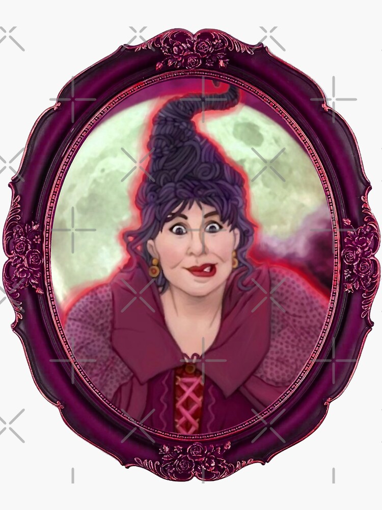 "Hocus Pocus - Mary Sanderson" Sticker for Sale by DuskWingArts | Redbubble