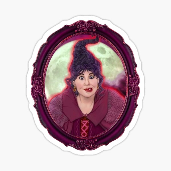 "Hocus Pocus - Mary Sanderson" Sticker for Sale by DuskWingArts | Redbubble