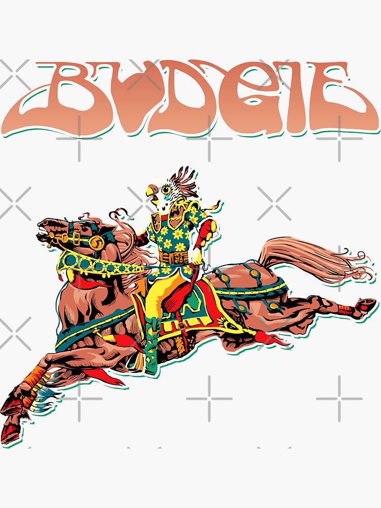 "Budgie Band first album 1971" Sticker for Sale by RafaelLima7 | Redbubble