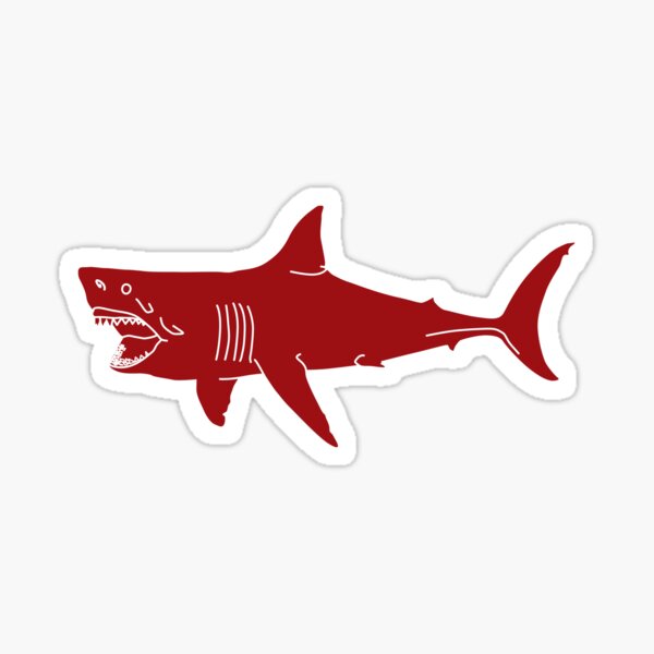 "MEGALODON" Sticker for Sale by WOOFANG | Redbubble
