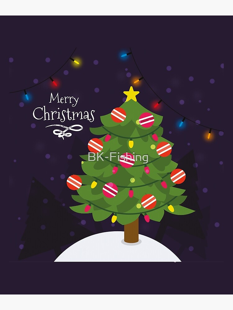 "Merry Christmas Square Art Design Draw Street Art" Poster for Sale by ...