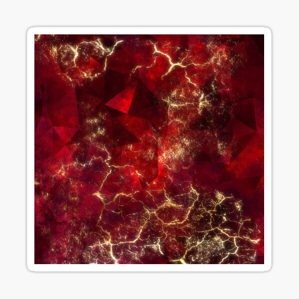 "Luxury Fire Ruby 6" Sticker for Sale by TrendyGlitter | Redbubble