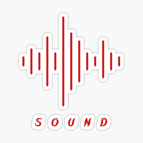 Sound Sticker For Sale By Mzakaris Redbubble