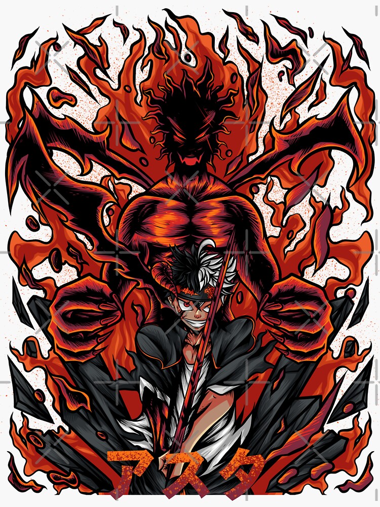 "Asta black clover" Sticker for Sale by herocloth | Redbubble