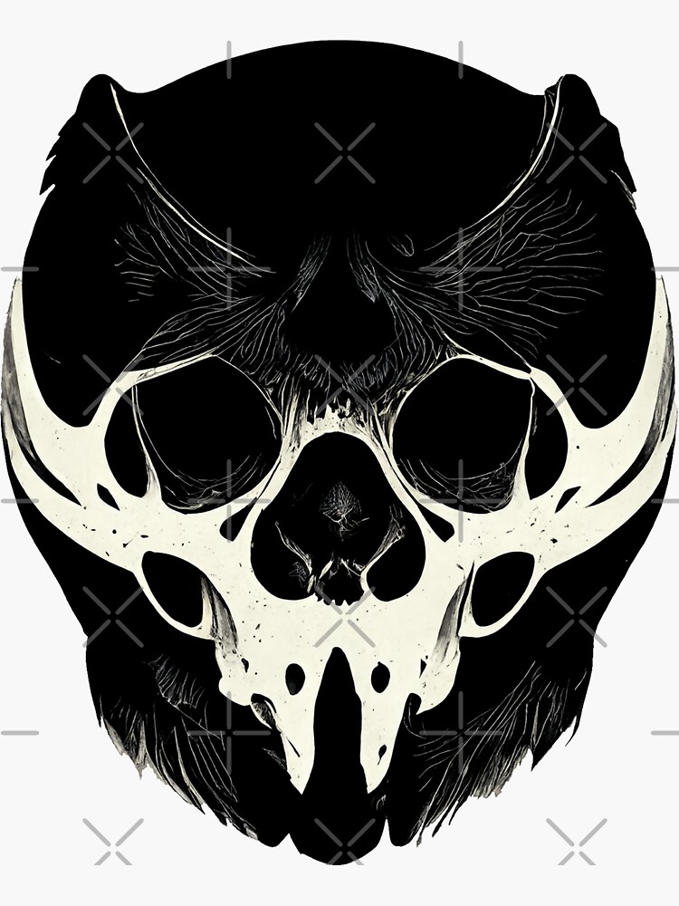 "Creature Skull" Sticker for Sale by turquoisethings | Redbubble