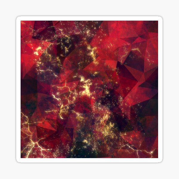 "Luxury Fire Ruby 10" Sticker for Sale by TrendyGlitter | Redbubble