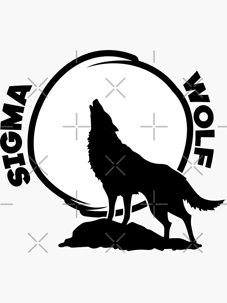 "Sigma wolf" Sticker for Sale by YOU GMR | Redbubble