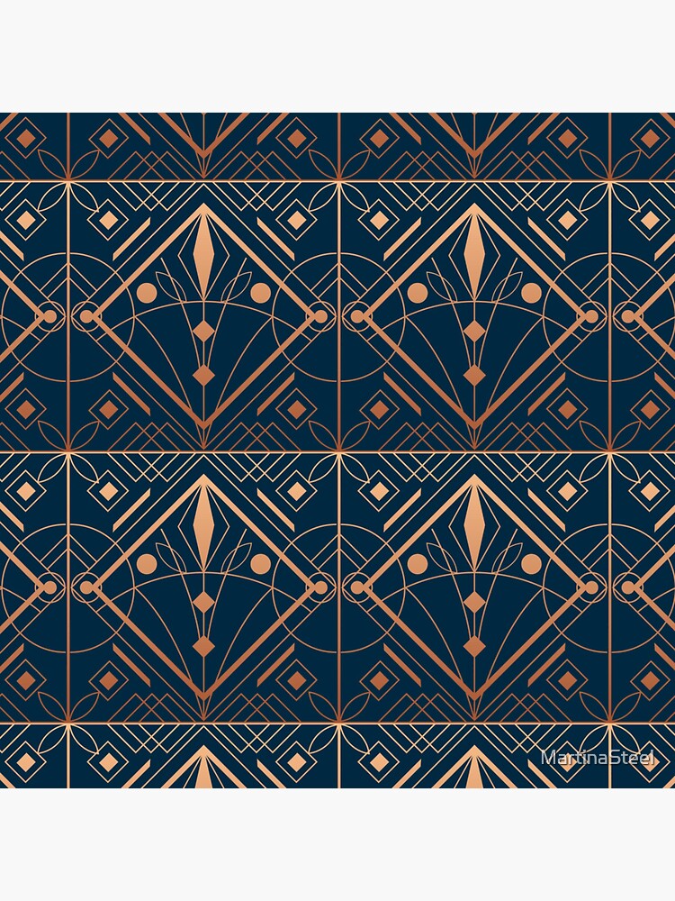 "Modern art deco design" Sticker for Sale by MartinaSteel | Redbubble