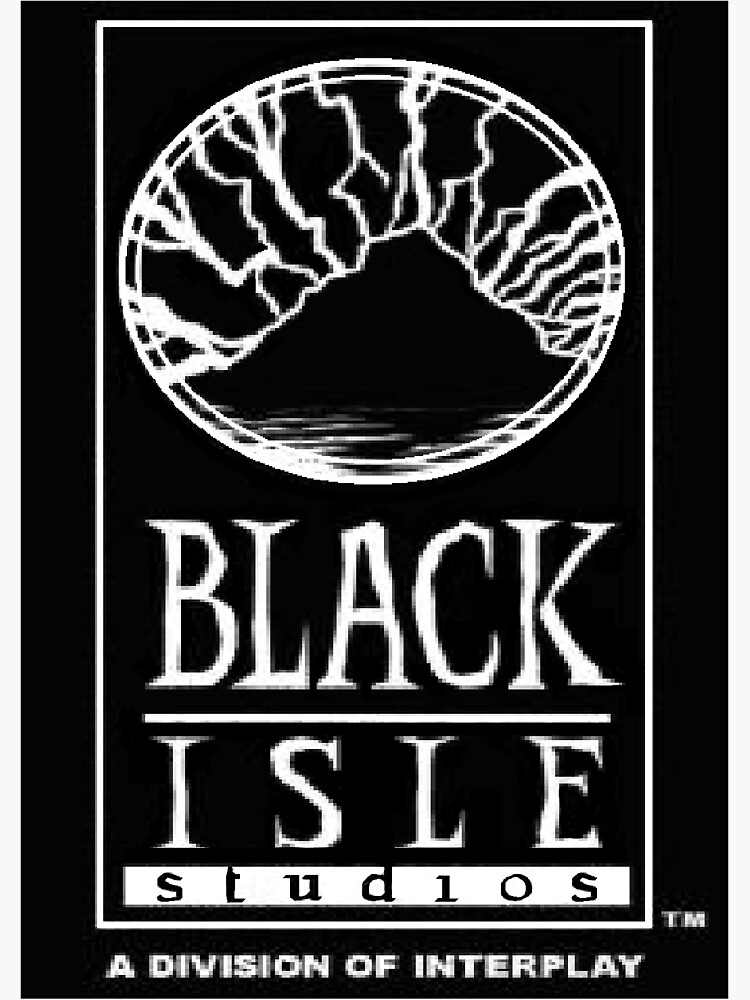 "Black Isle Studios Logo" Sticker for Sale by GhostGal | Redbubble