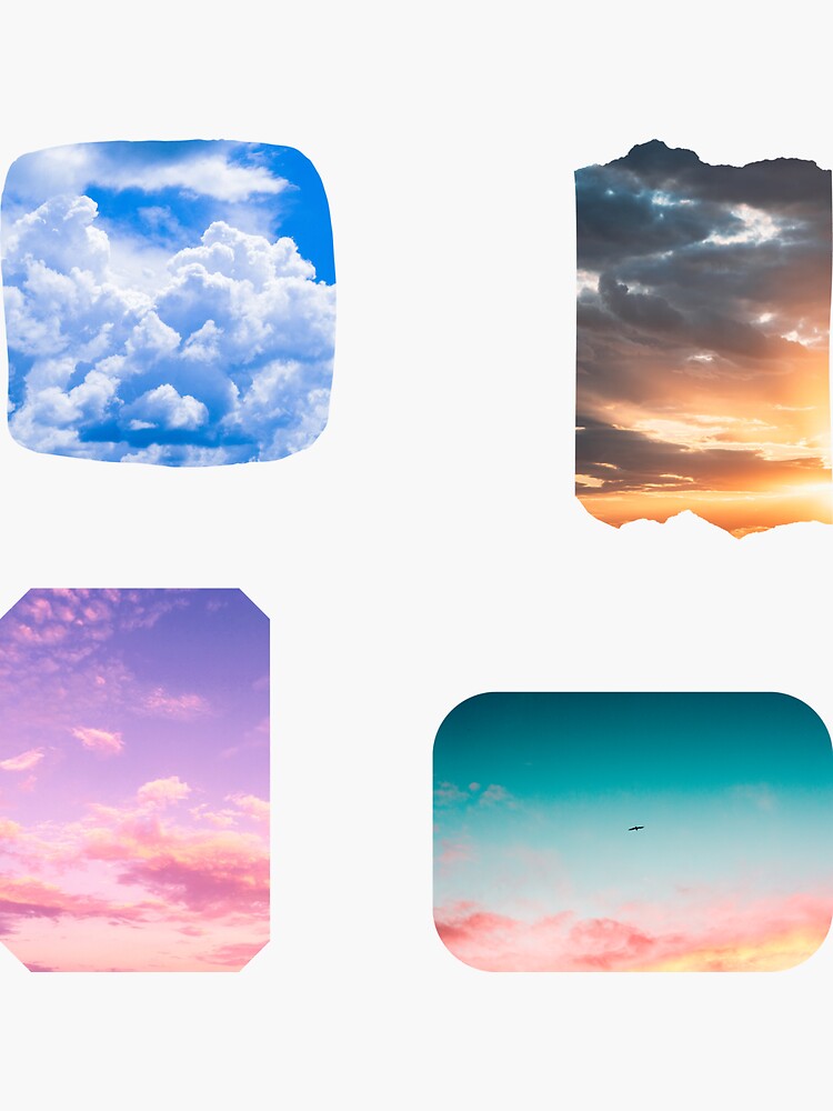 "Aesthetic Sky Sticker Pack" Sticker for Sale by IrreverentDsgn | Redbubble