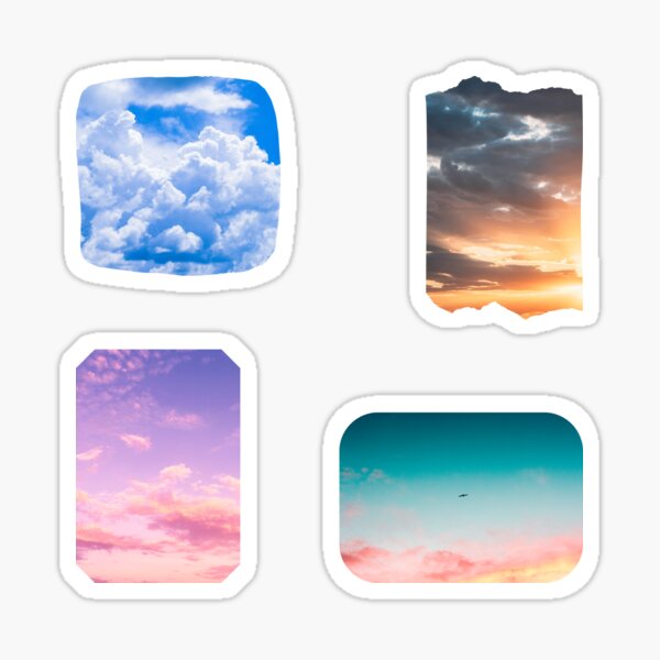 "Aesthetic Sky Sticker Pack" Sticker for Sale by IrreverentDsgn | Redbubble