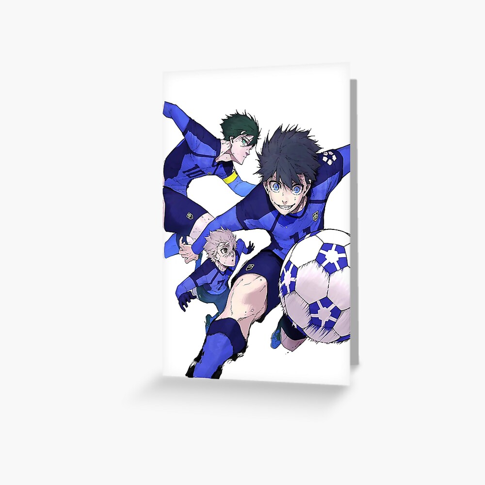 "Blue Lock Days Isagi & Rin & Nagi | Blue-Lock" Greeting Card for Sale ...